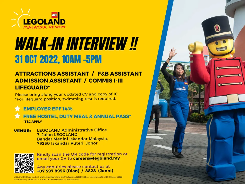 Vacancies | LEGOLAND Malaysia Resort